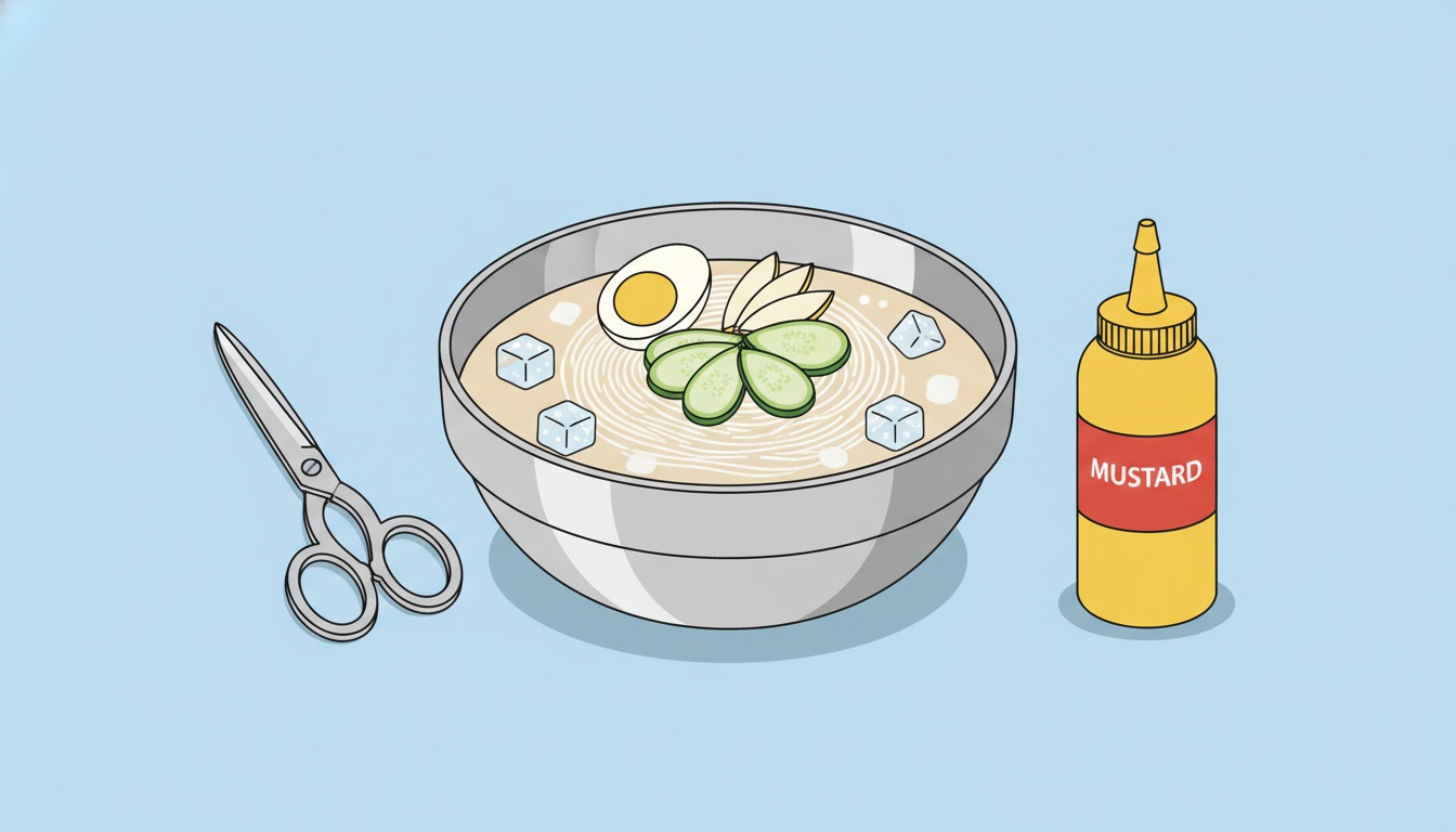 Korean Cold Noodles (Naengmyeon): Eating Etiquette & Essential Phrases